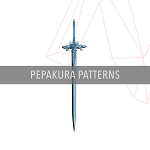 Eugeo Integrity Knight DIY Cosplay Pepakura Foam Template - Etsy