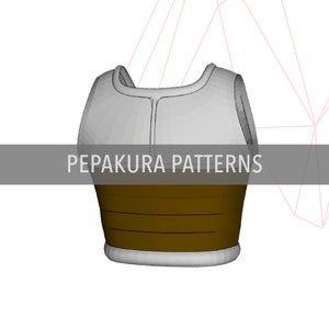 Saiyan Elite Variant Armor - DIY Cosplay Pepakura Foam Template - Etsy