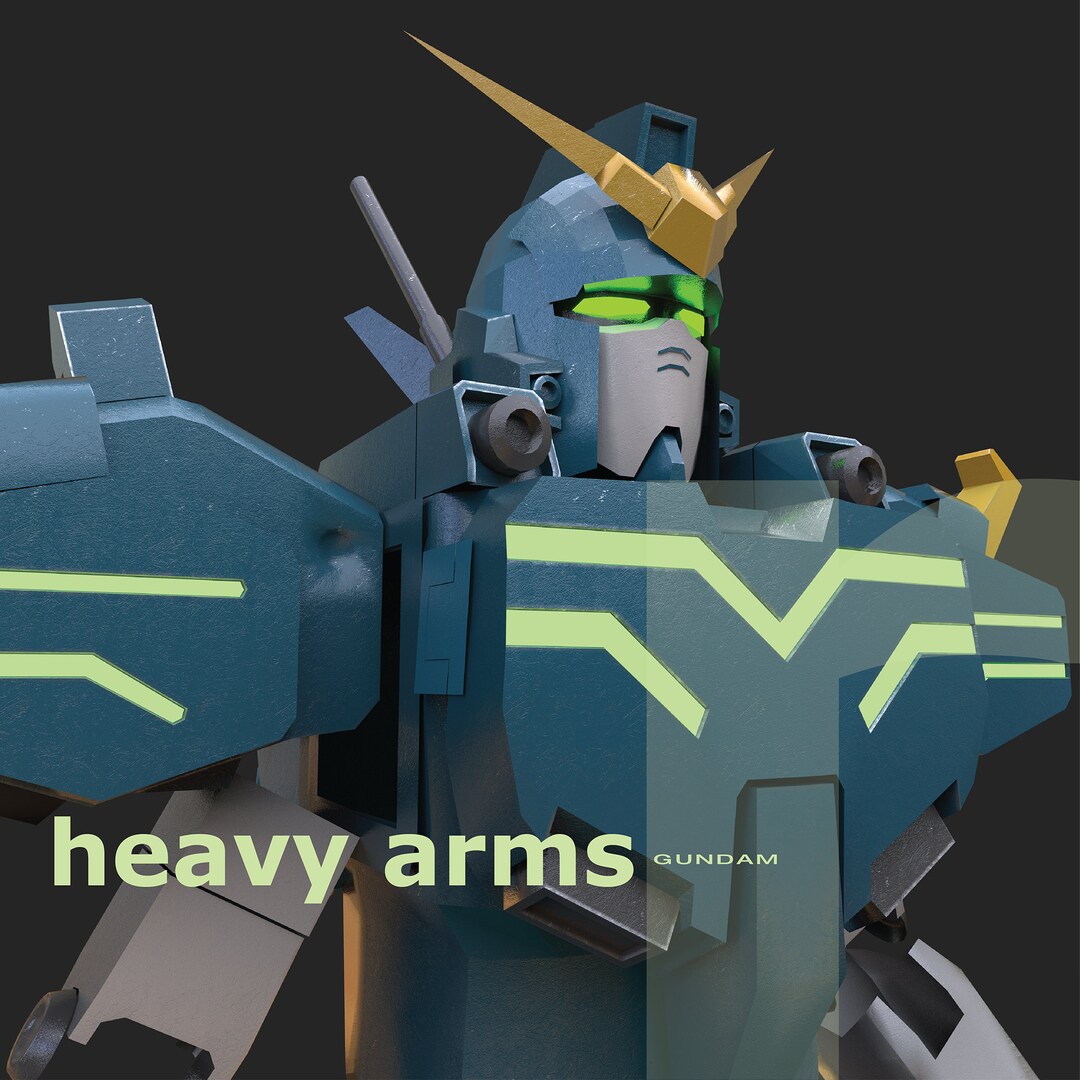 Heavy Arms Gundam - DIY Cosplay Pepakura Foam Template - Etsy