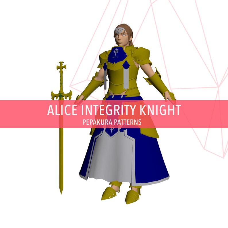 Alice Integrity Knight DIY Cosplay Pepakura Foam Template - Etsy