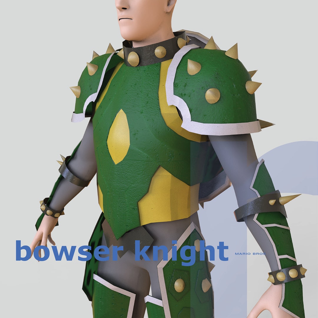 Bowser Knight Gijinka DIY Cosplay Pepakura Foam Template - Etsy