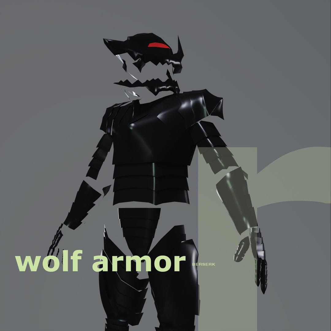 Guts Wolf Armor - DIY Cosplay Pepakura Foam Template - Etsy