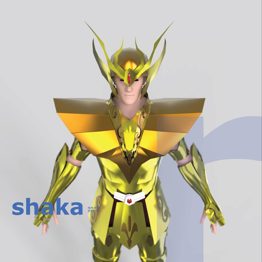 Virgo Saint Shaka - DIY Cosplay Pepakura Foam Template - Etsy