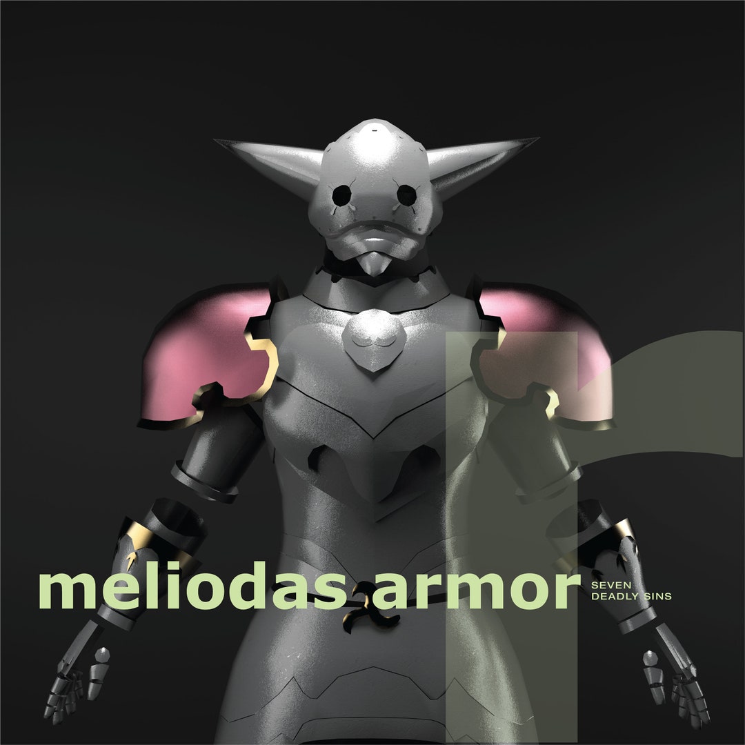 Meliodas Inspired Armor - DIY Cosplay Pepakua Foam Template - Etsy