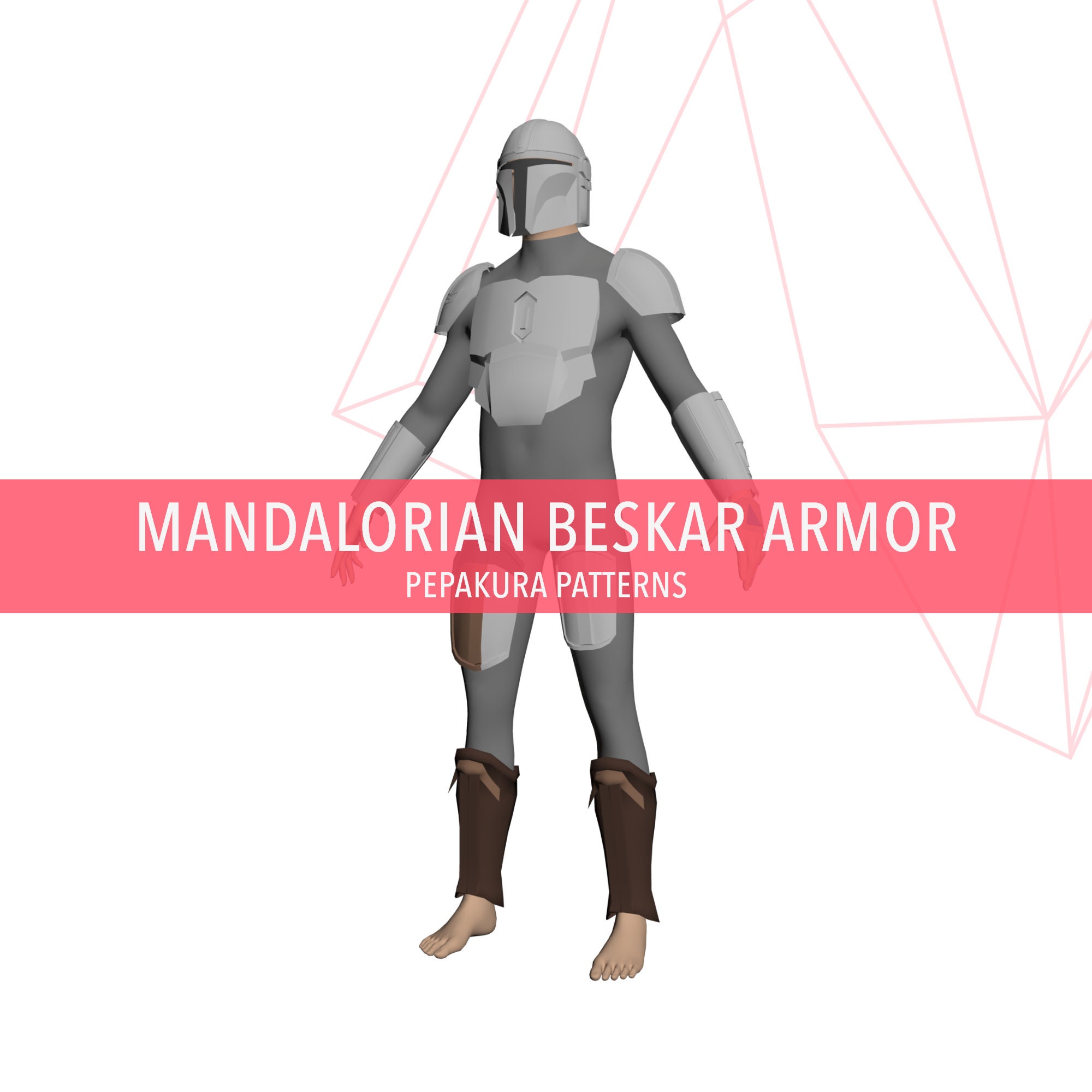 Mandalorian Beskar Armor DIY Cosplay Pepakura Foam Template - Etsy