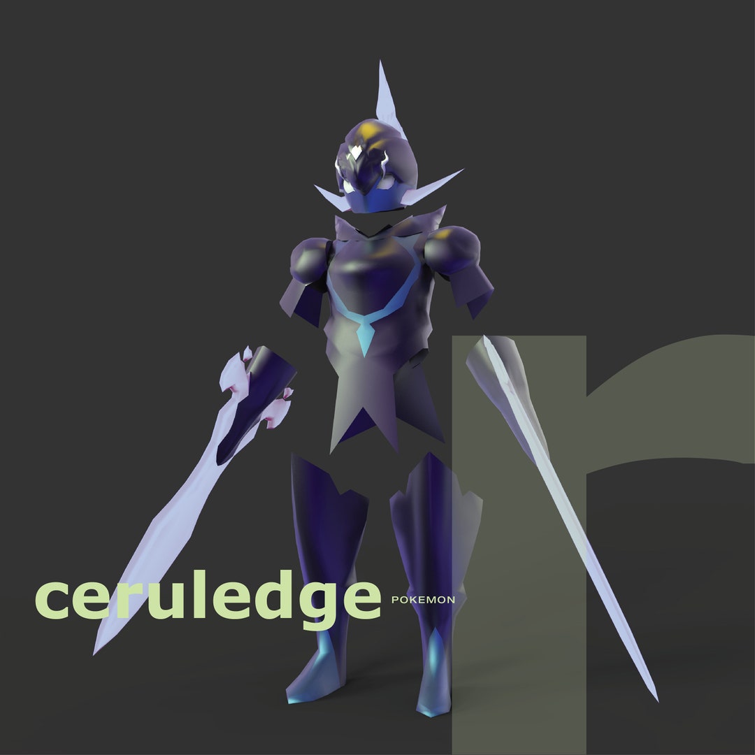 Ceruledge Inspired - DIY Cosplay Pepakura Foam Template - Etsy