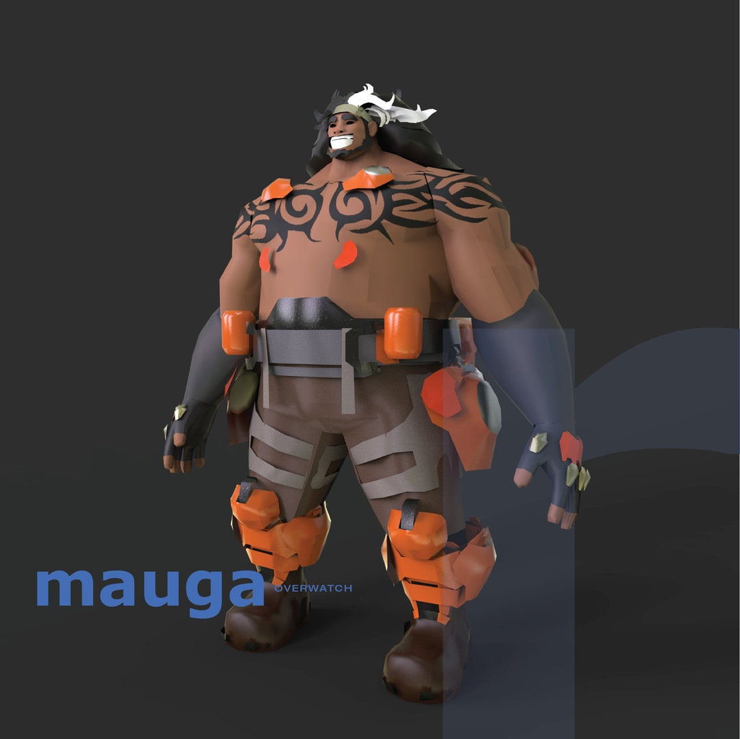 Mauga Inspired DIY Cosplay Pepakura Foam Template - Etsy