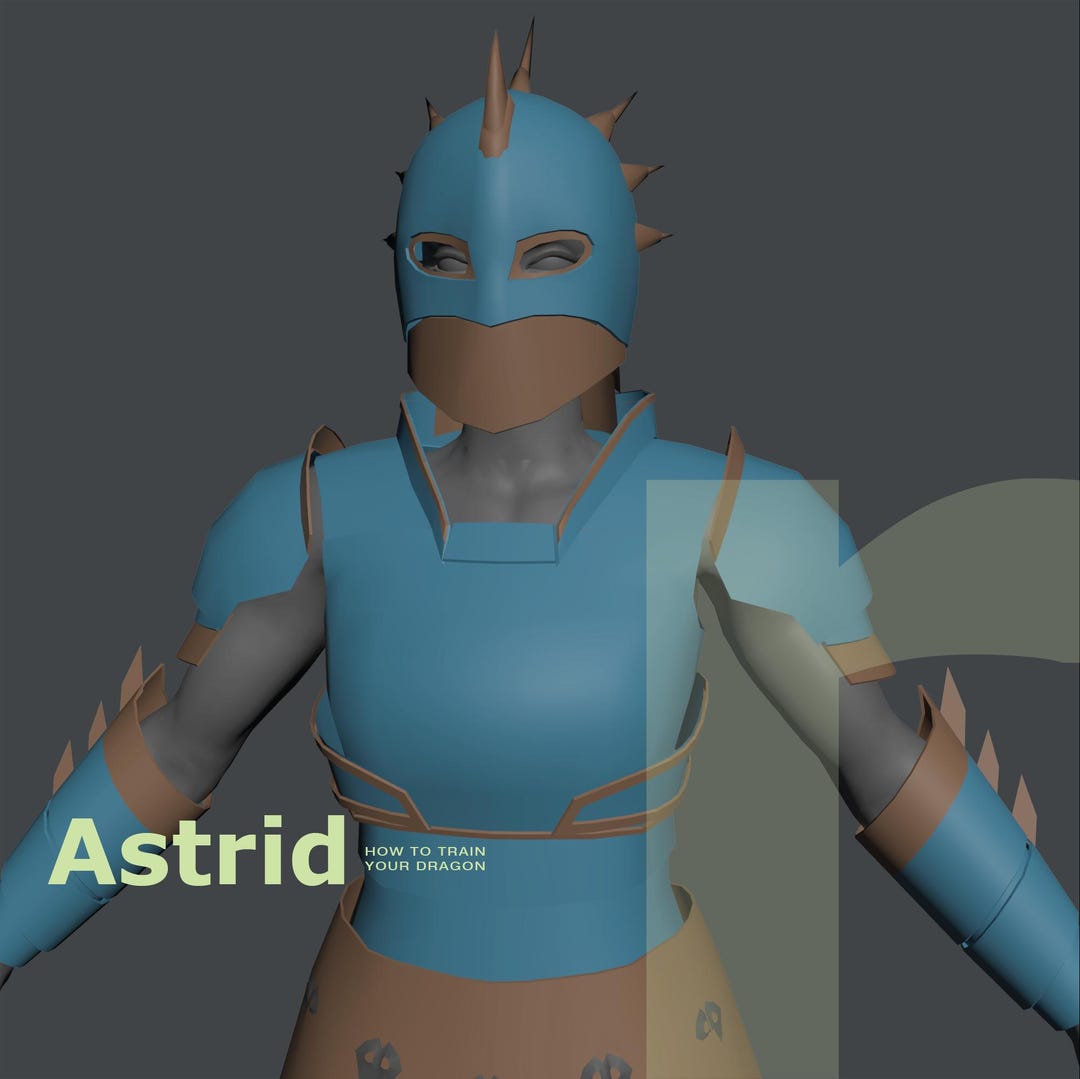 Astrid Dragon Armor - DIY Cosplay Pepakura Foam Templates - Etsy