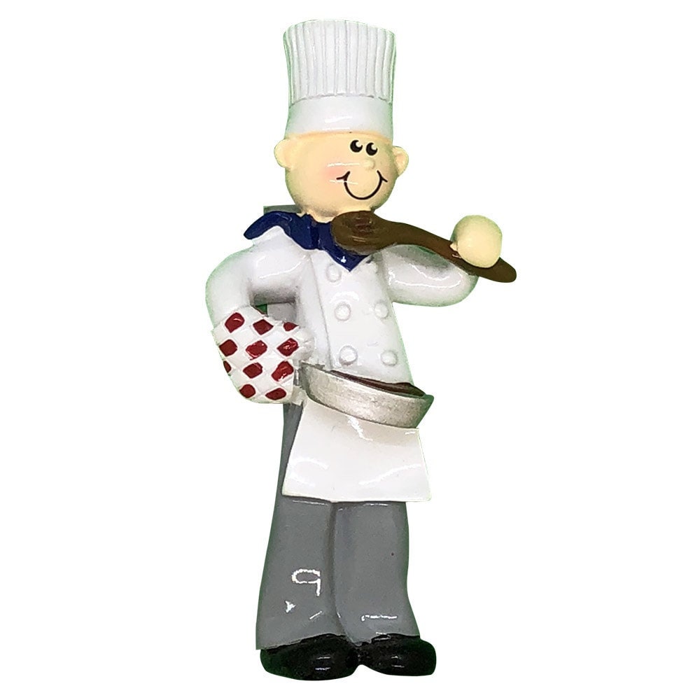Custom Chef Ornament Cooking Gifts for Men Top Male Chef - Etsy España