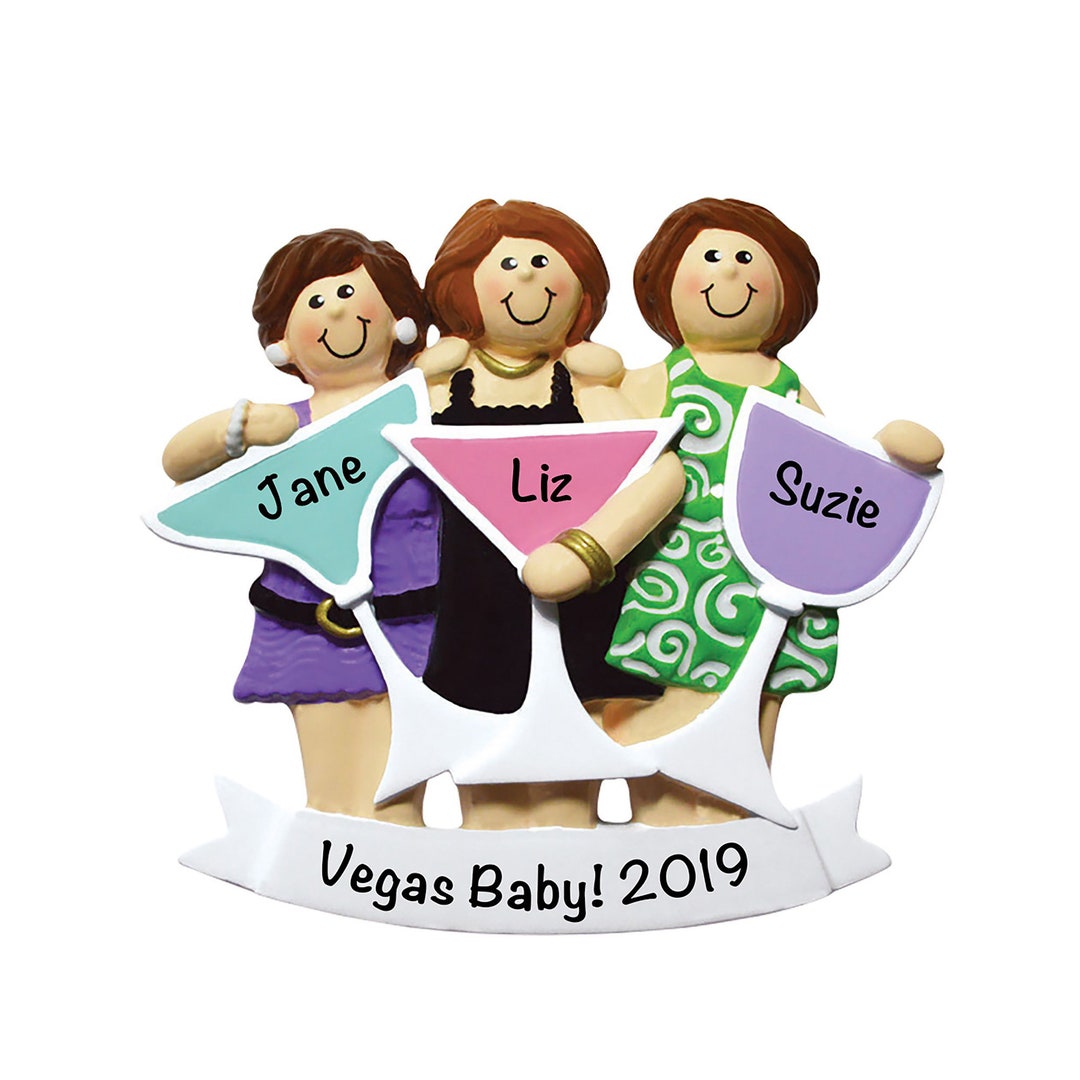 Party Girls Of 3 Ornament - Personalised Night Out Girls Ornament ...