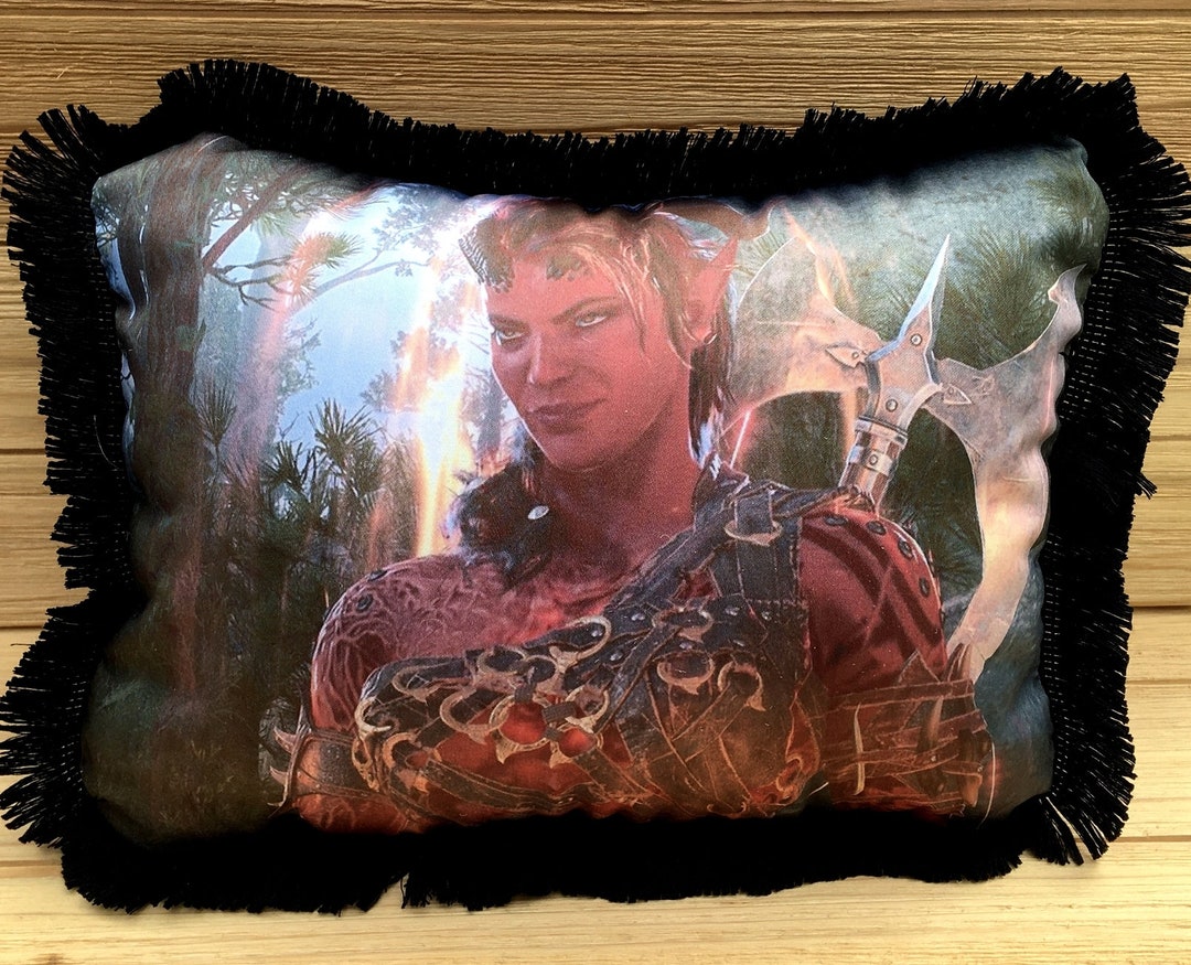 Baldur's Gate 3- Karlach Handmade Animation Art Pillow (with Fluffy ...