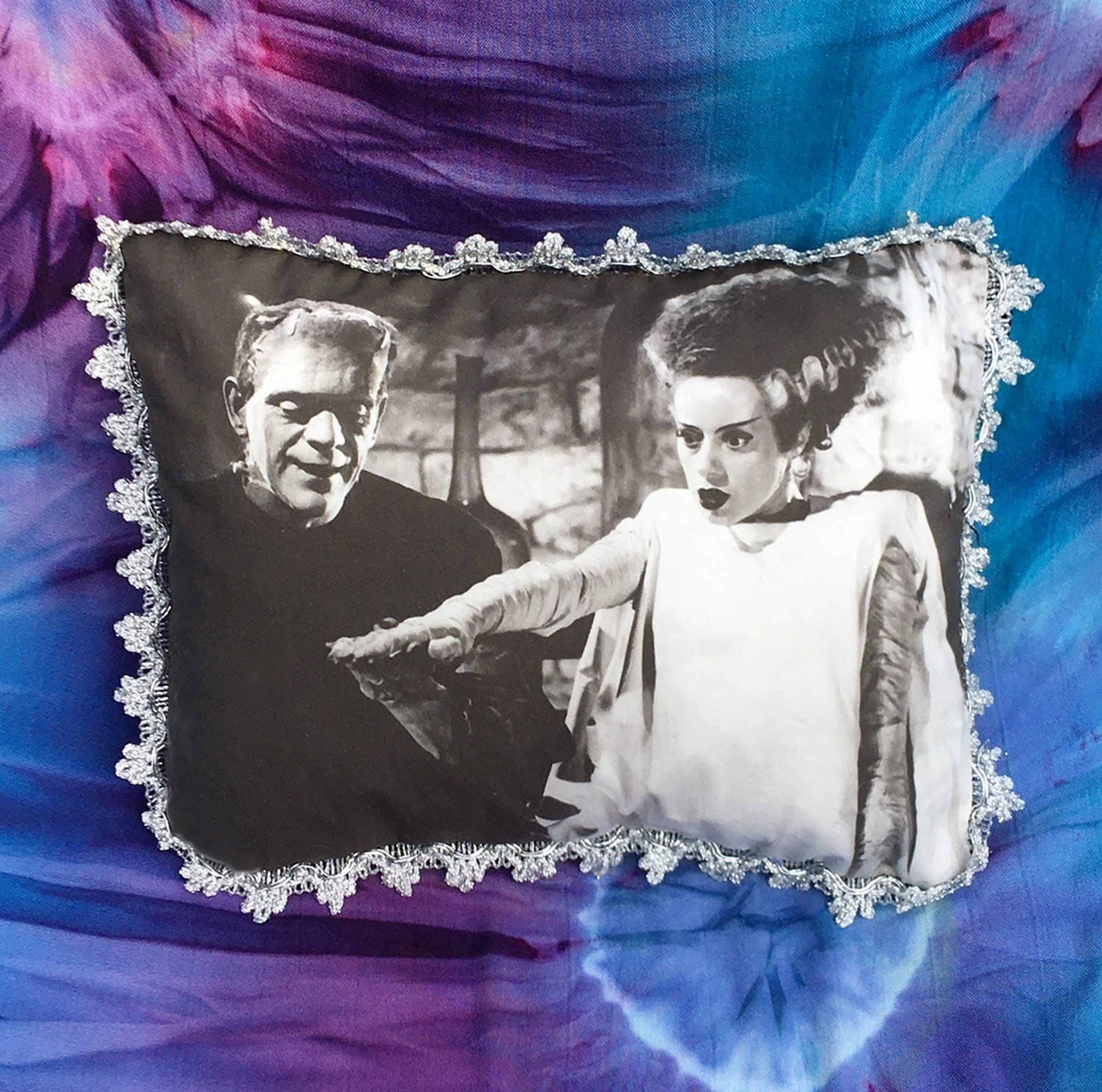 Frankenstein Pillow Bride of Frankenstein Boris Karloff & - Etsy
