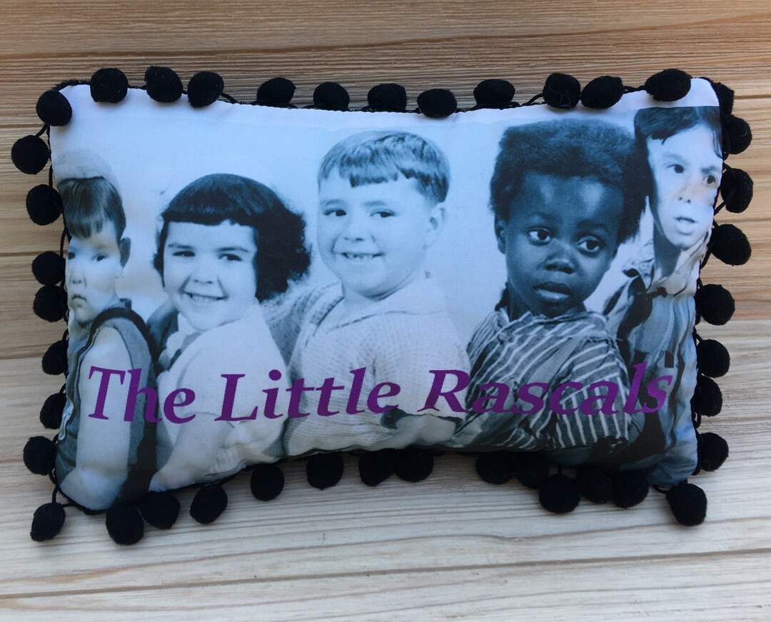 The Little Rascals Pillow: Handmade TV Art Accent Pillow With Pom-poms ...