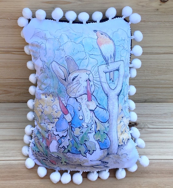Peter Rabbit Pillow Handmade Classic Childrens Literature - Etsy