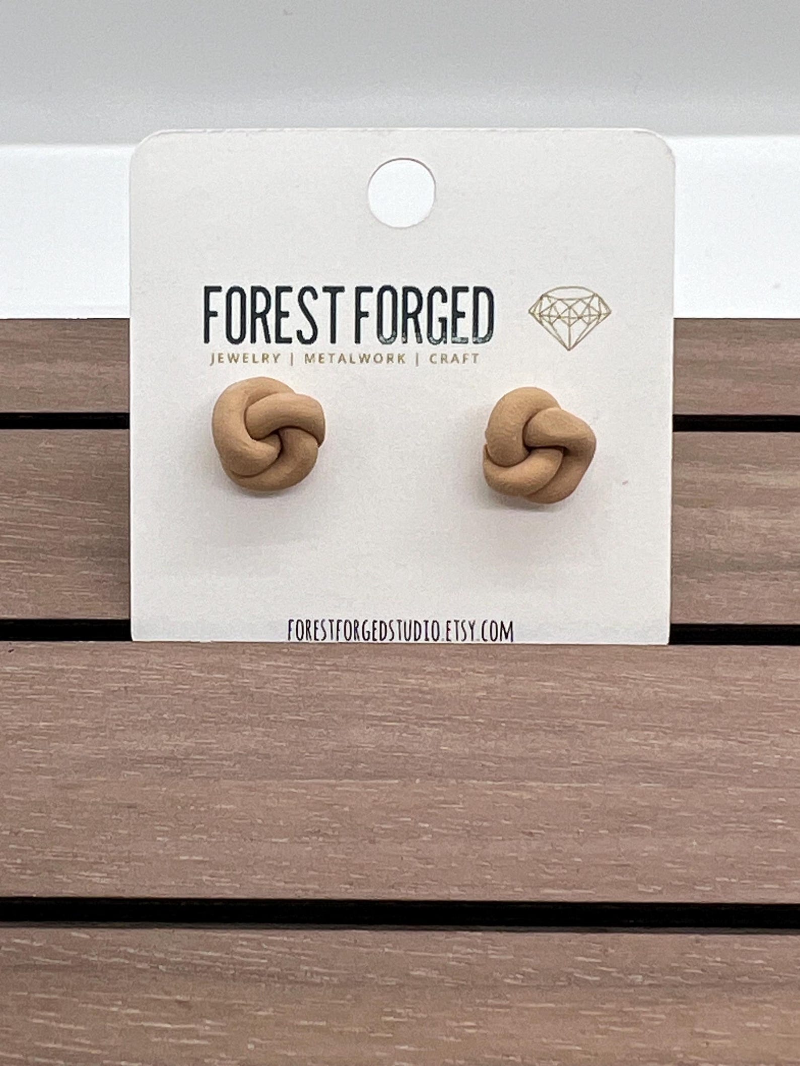 Knot Stud Earring - Etsy