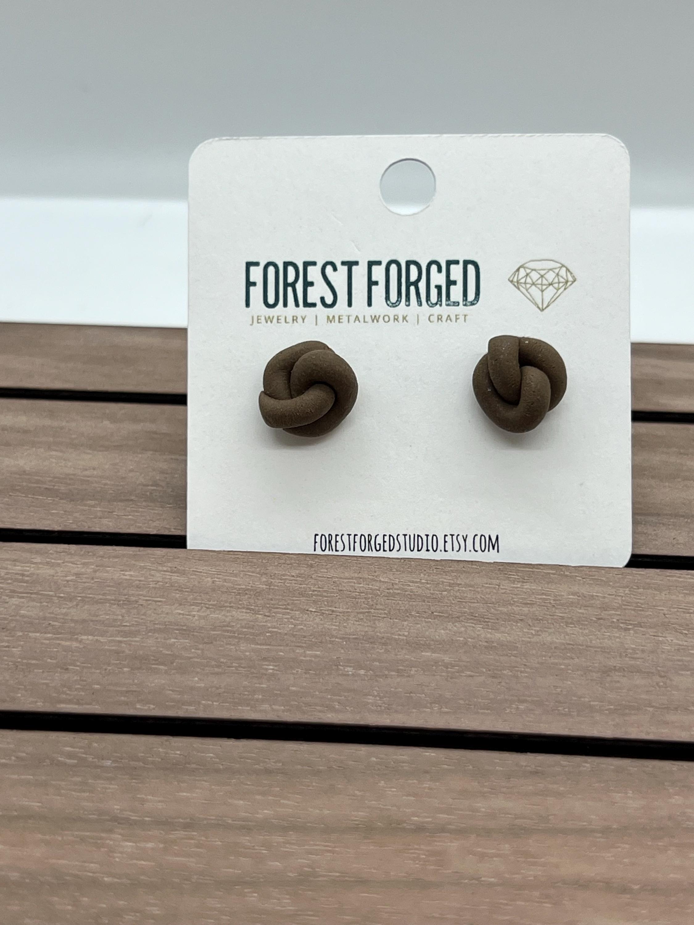 Knot Stud Earring - Etsy