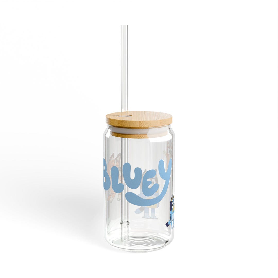Bluey Glass Coffee Cup - Etsy