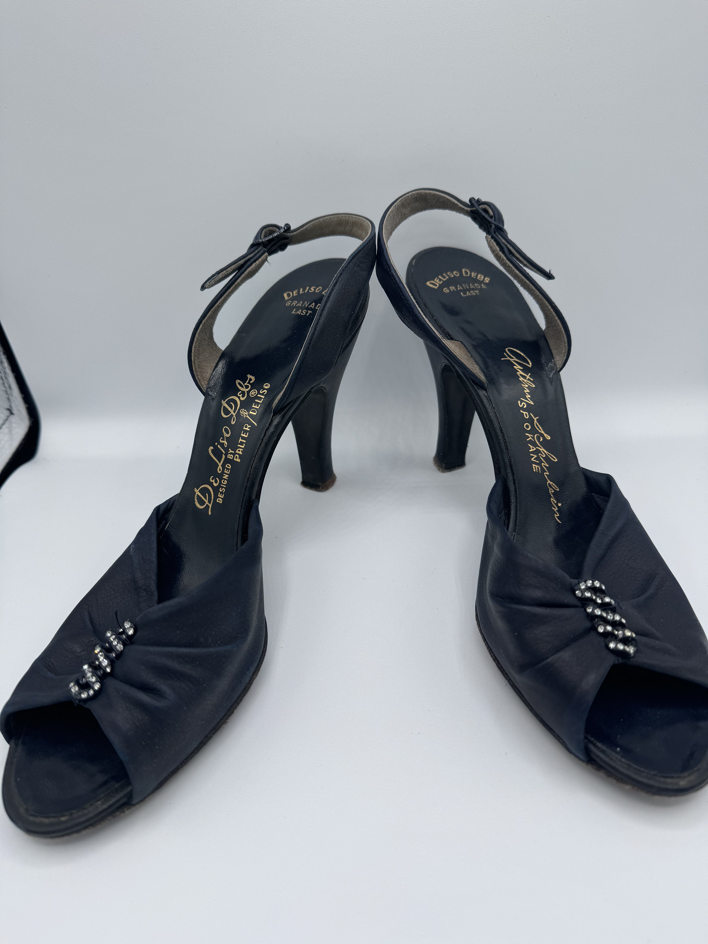 Vintage Navy Blue Deliso Debs High Heels Pumps - Etsy