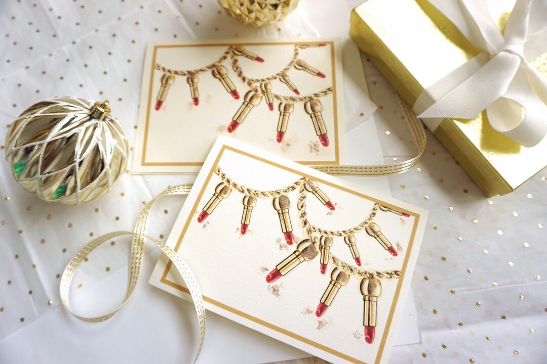 Lipstick Lights Card Pack - Etsy