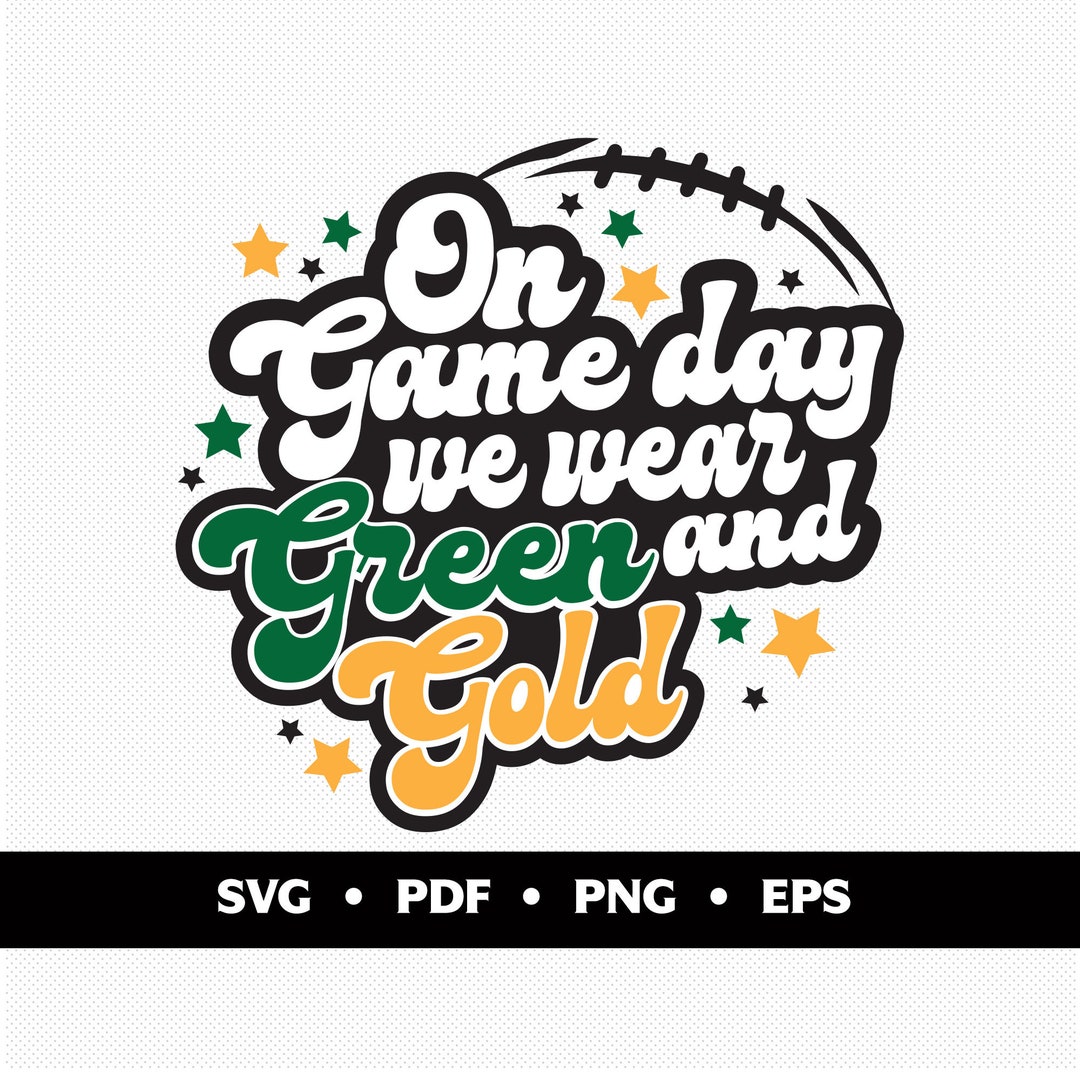 Football Svg, Football Game Day Svg, Green Bay Packers Svg, Green Bay ...