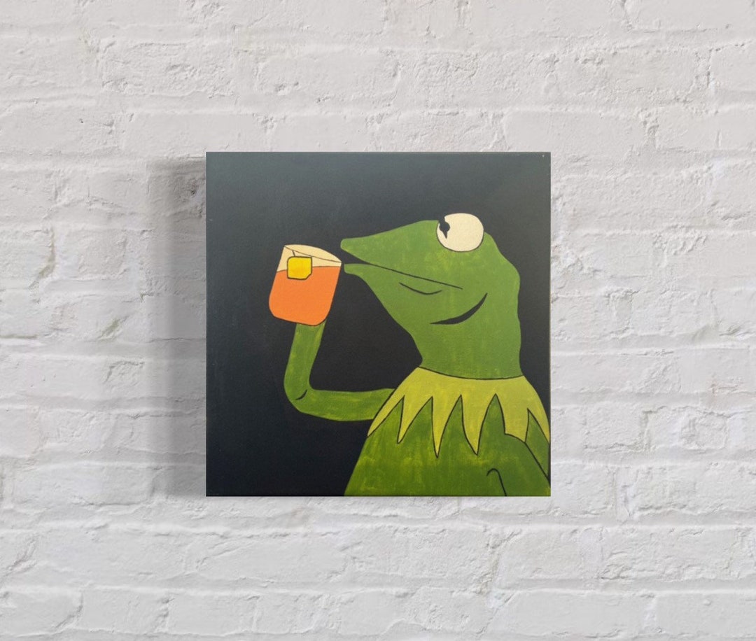 Kermit Sipping Tea - Etsy