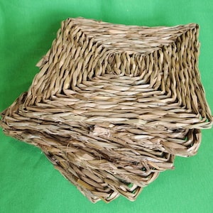 NATURAL 6 Woven Sea Grass Mat 3 for ALL Birds/parrots - Etsy Canada