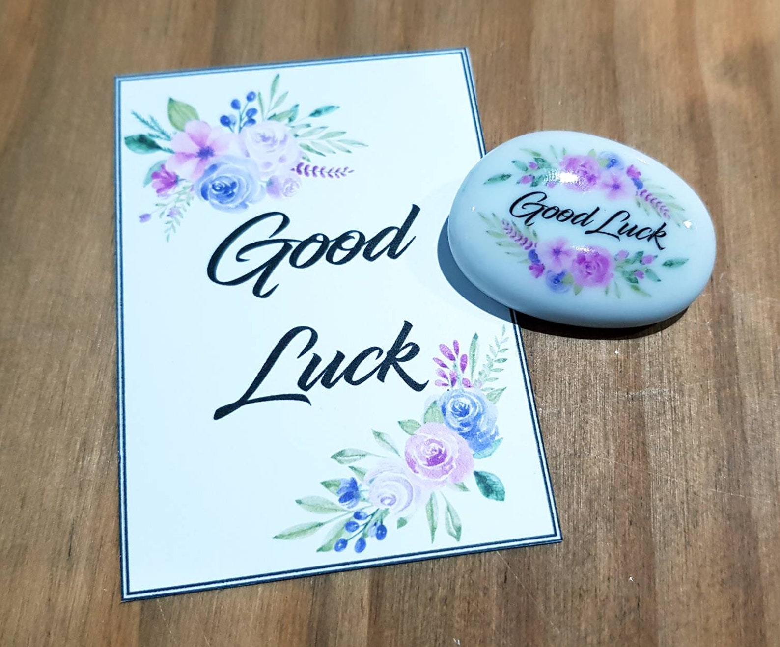 Lucky Pebble Good Luck Charm Pocket Pebble Thinking of You - Etsy