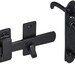 Black Gate Door Latch Drop Bar Rustic Vintage Brass Made Traditional ...