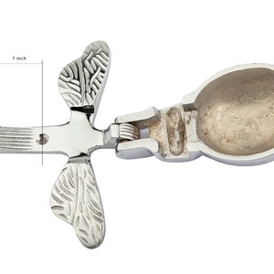 B&m - Solid Brass Bumble Bee Door Knocker Nickel Supplied With Matching ...