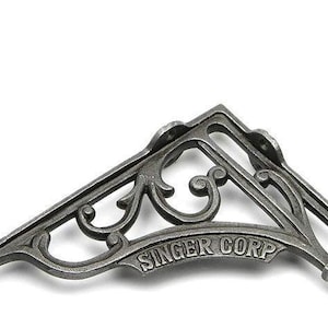 Pair of Shelf Brackets Singer Corp Antique Cast Iron 7'' X 7.5'' - Etsy