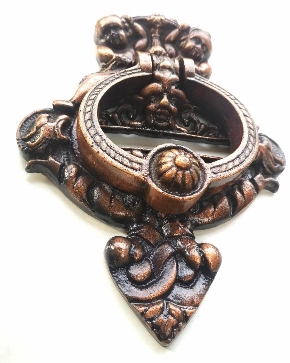 Antique Copper Angel Cherubs Door Knocker Large 7'' - Etsy UK