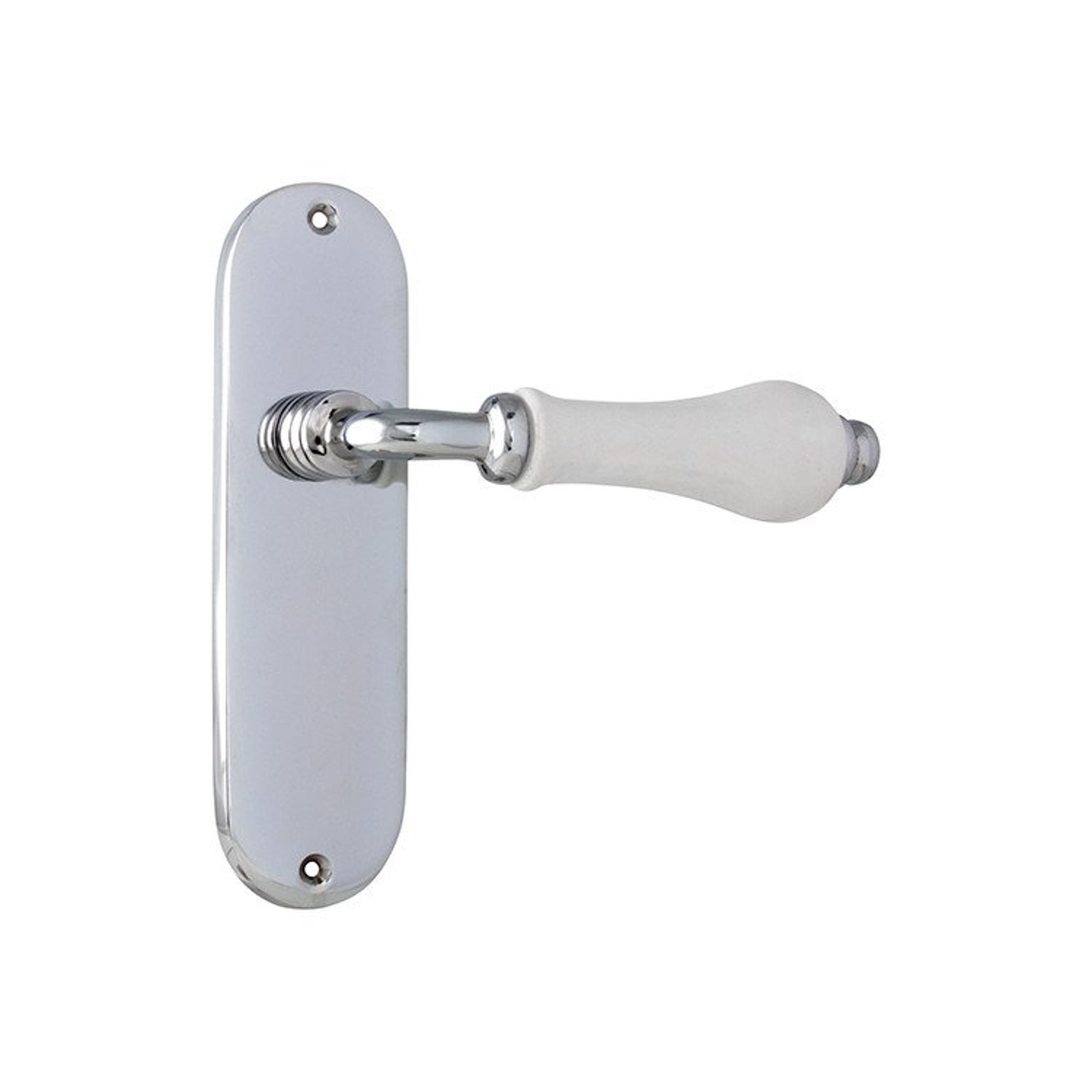 Heritage Polished Brass Lever Latch With Ivory Porcelain Door - Etsy