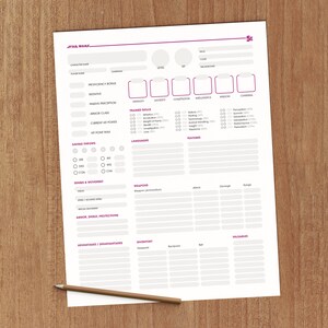 Star Wars 5e Tabletop RPG Character Sheets (in & Colors + Grayscale ...