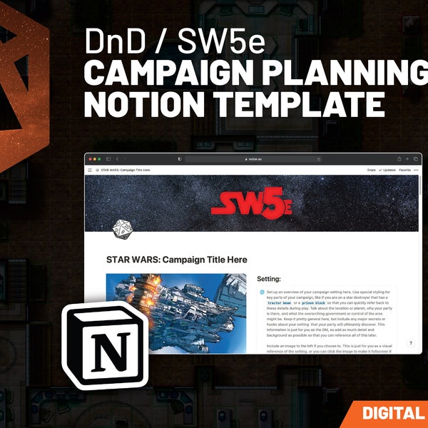 Notion Rpg Template Etsy Singapore