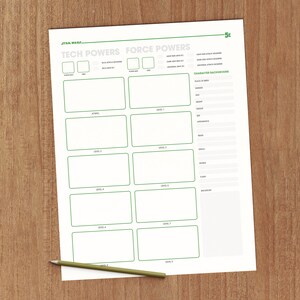 Star Wars 5e Tabletop RPG Character Sheets (in & Colors + Grayscale ...