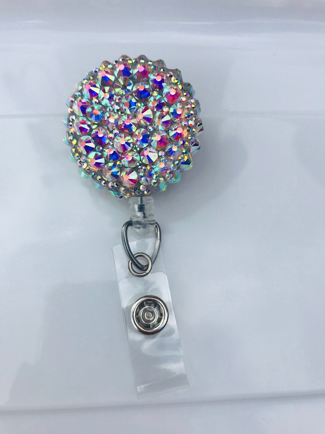 Bling Rhinestone Badge Reel Etsy