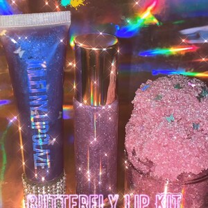 Butterfly Blue Raspberry Lip Kit - Etsy