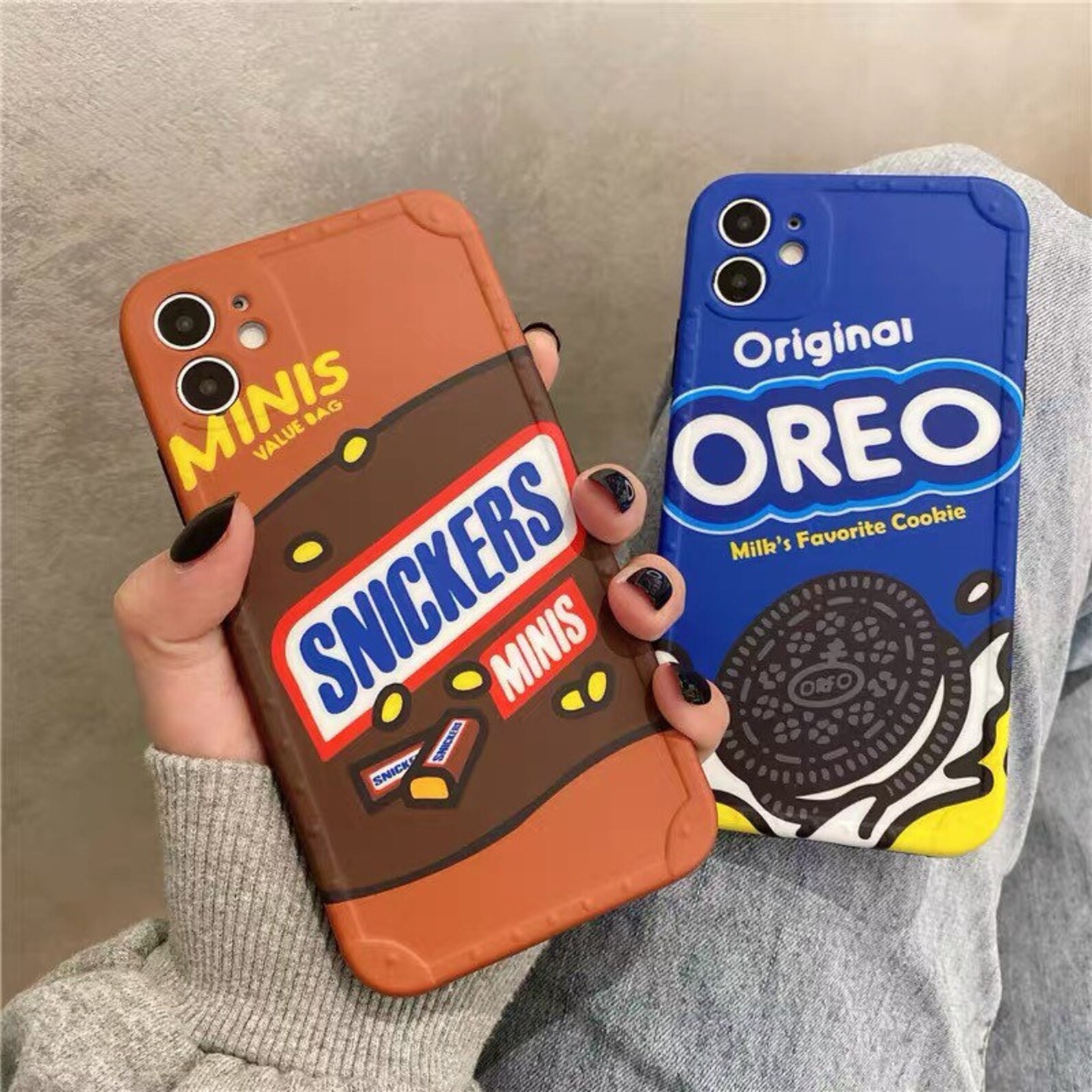 Oreo snickers creative iPhone case available for iPhone 7-12 | Etsy