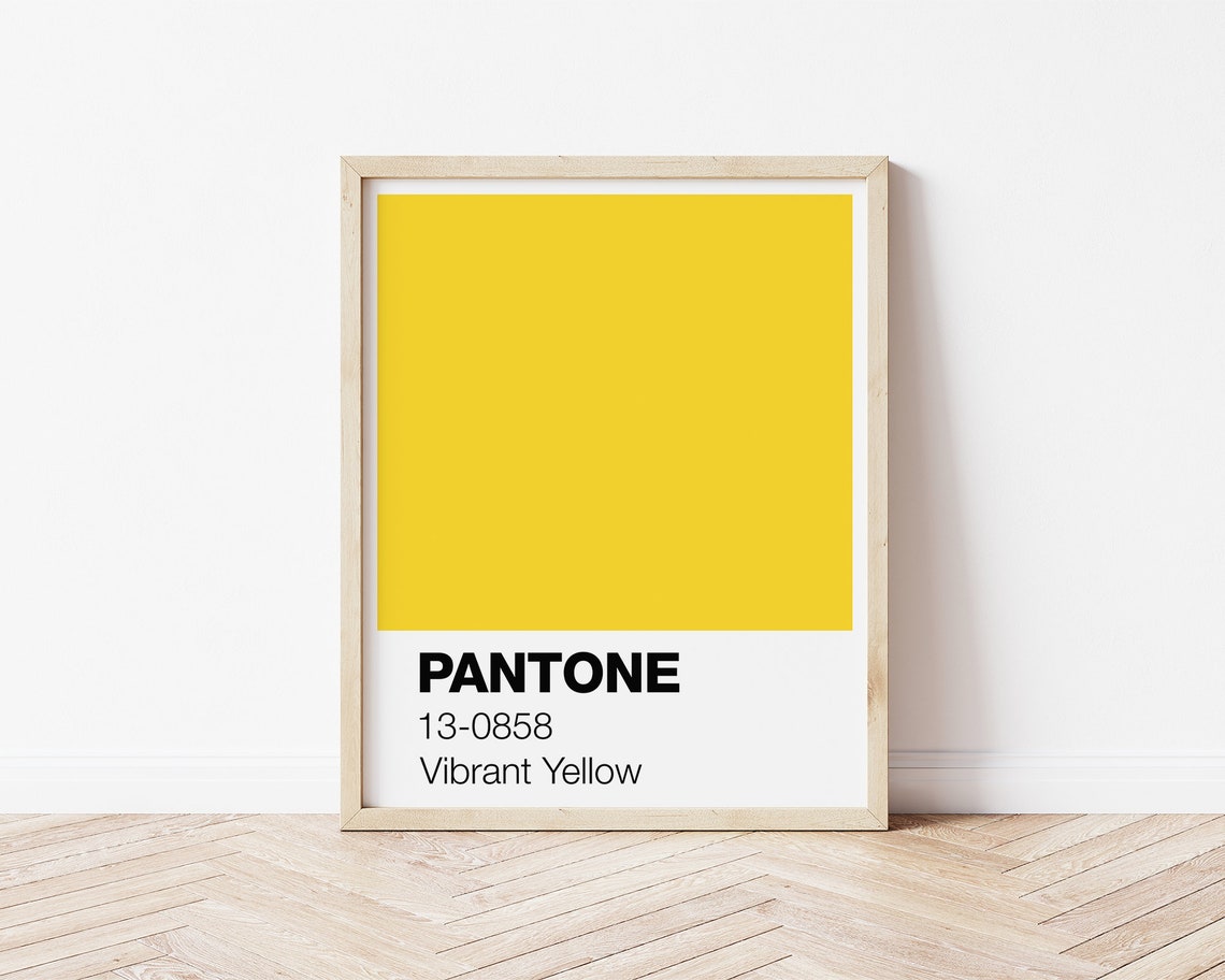 Pantone Swatch Card Vibrant Yellow Color 13-0858 TCX | Etsy Pantone Swatch Card Vibrant Yellow Color 13-0858 TCX | Etsy
