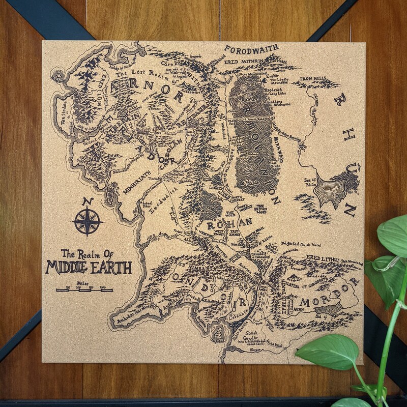Middle Earth Map - Etsy