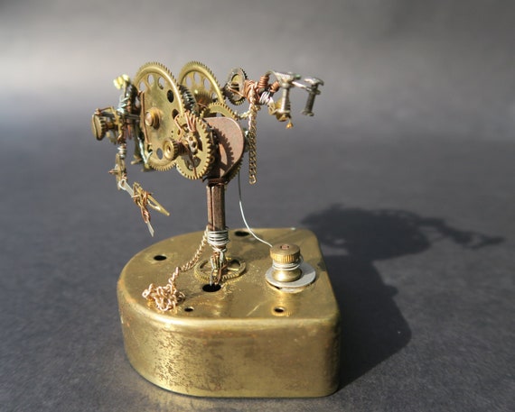 Steampunk Clockwork Figure One | Etsy