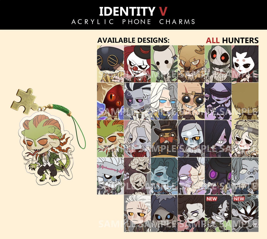 PREORDER Identity V ALL Hunters Phone Charms - Etsy