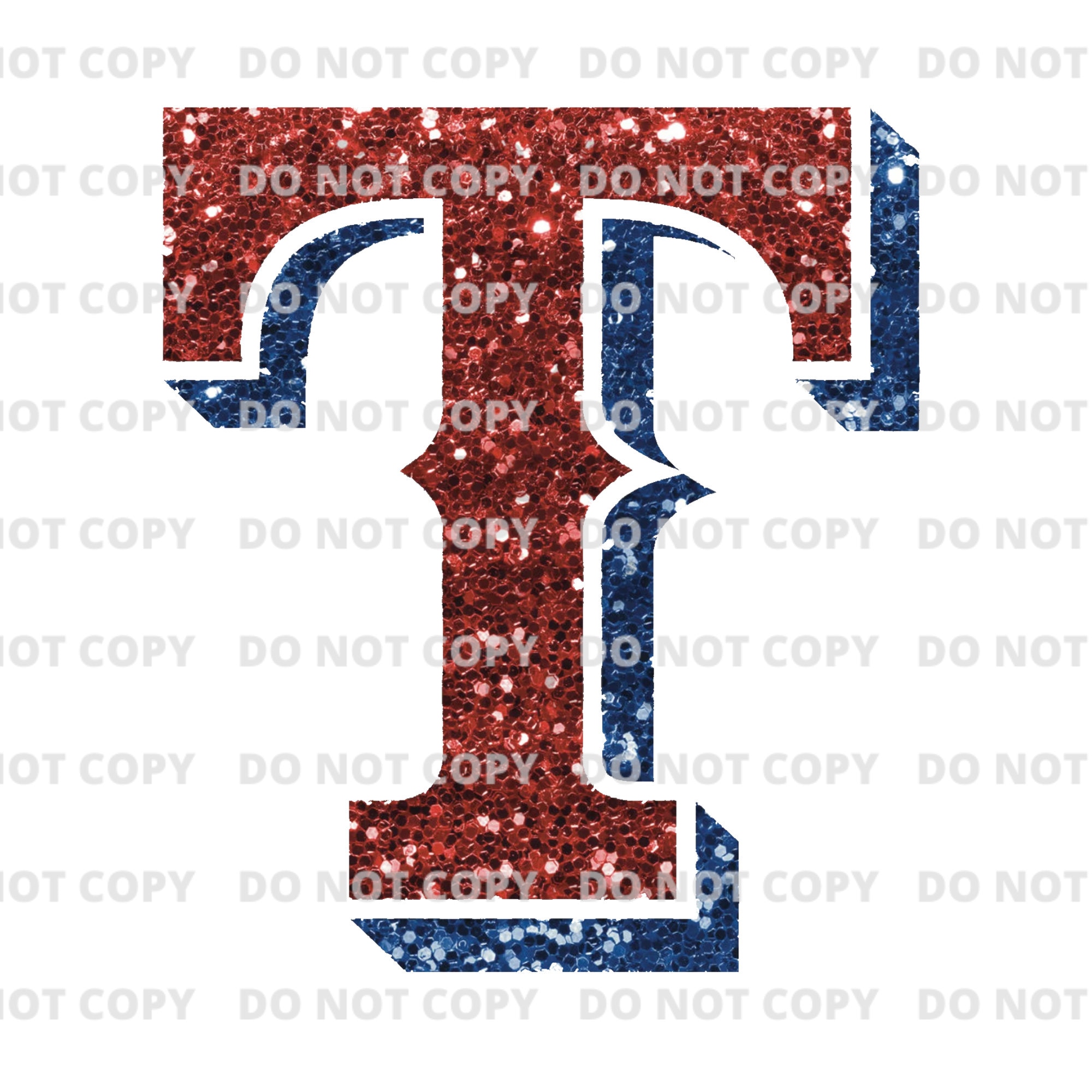 TRANSFER ONLY Texas Baseball Logo Faux Sequins Ready to Press ...