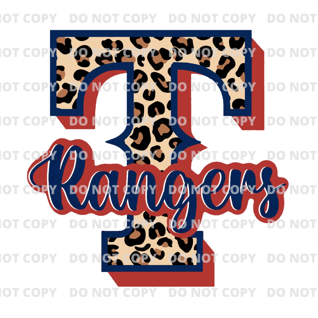 TRANSFER ONLY Texas Baseball Logo Cheetah - Ready to Press Sublimation ...