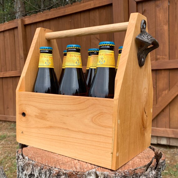 Wooden Beer Tote | Etsy