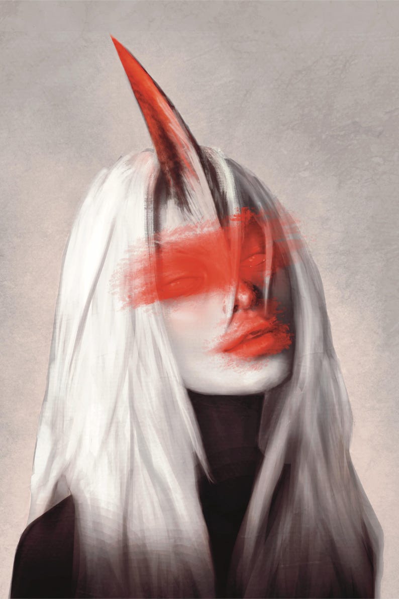 Dark Body Horror Digital Art Print Gothic Home Decor Creepy Spooky ...