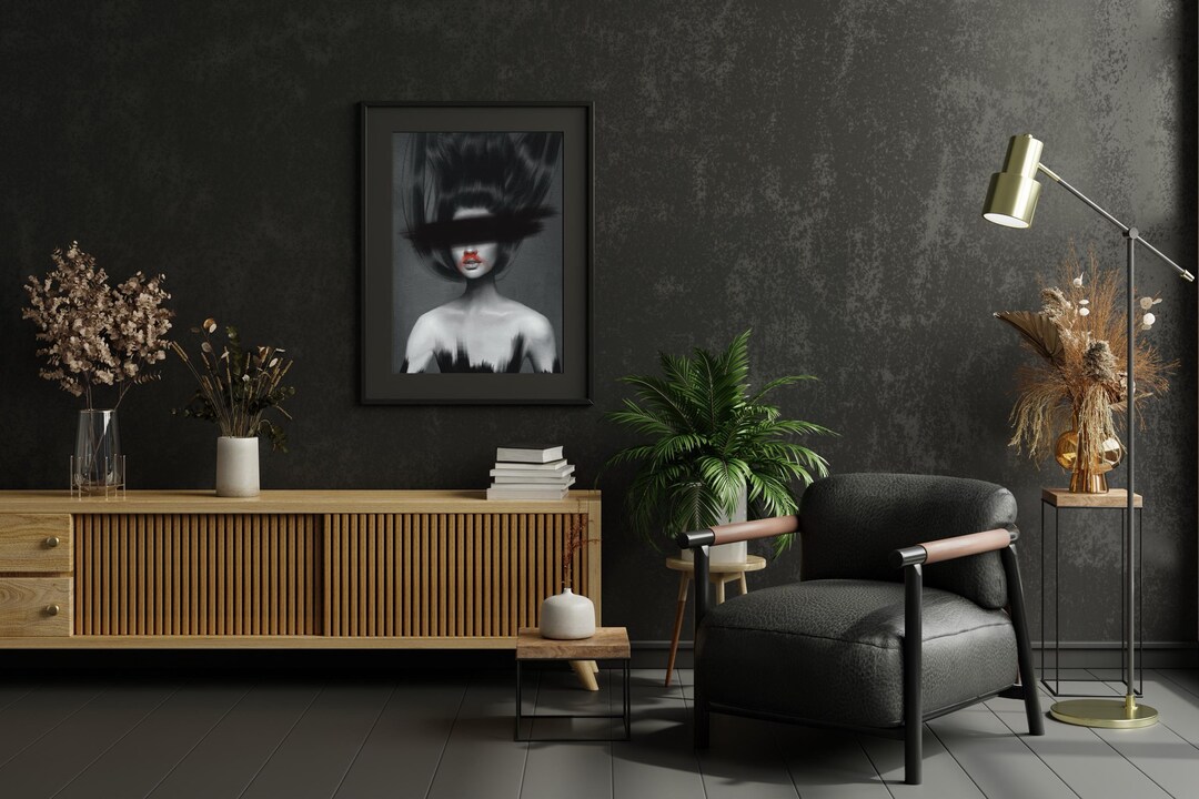 Dark Body Horror Digital Art Print Gothic Home Decor Creepy Spooky ...