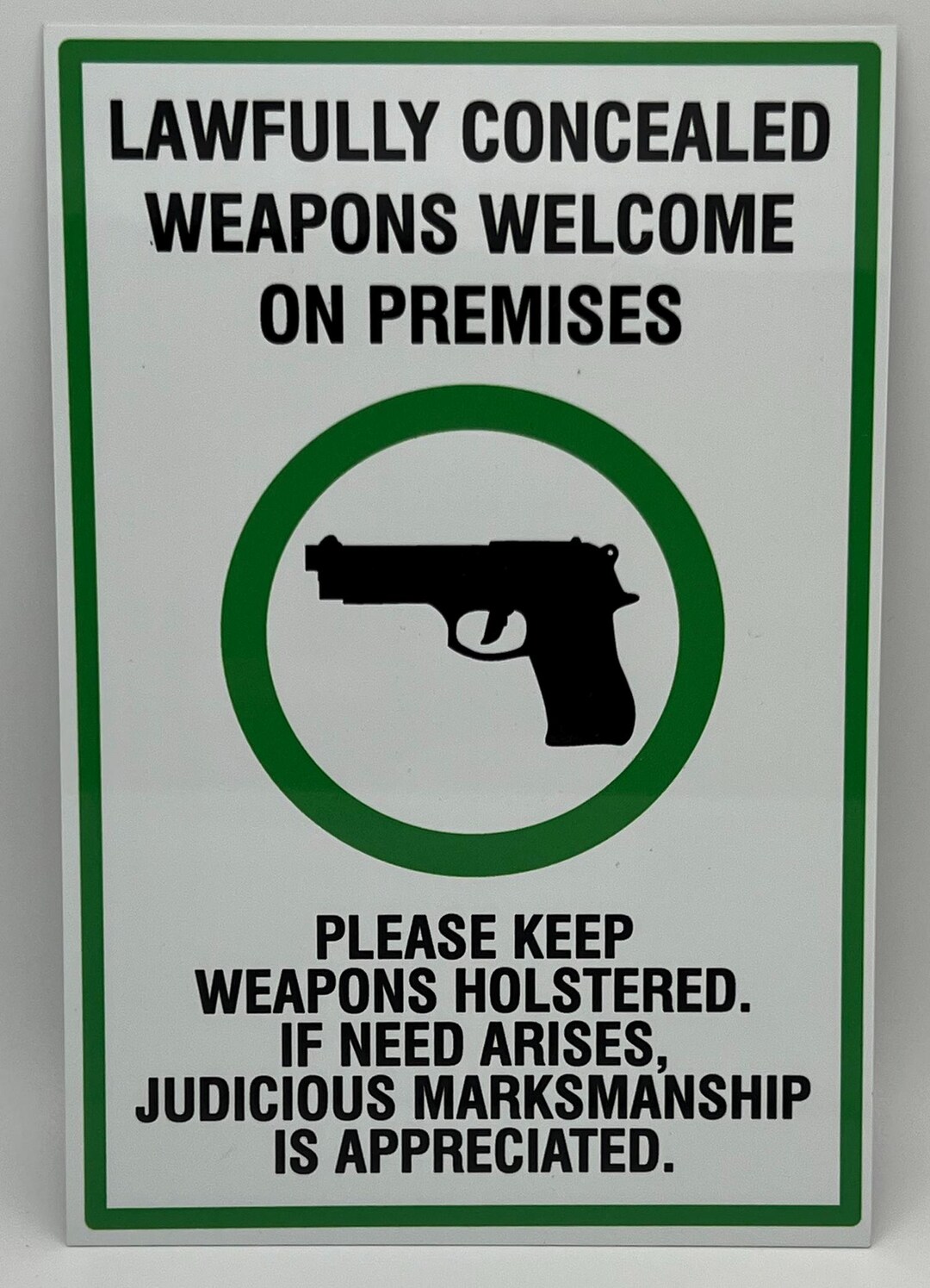 Lawful Concealed Carry Permitted Sign - Etsy