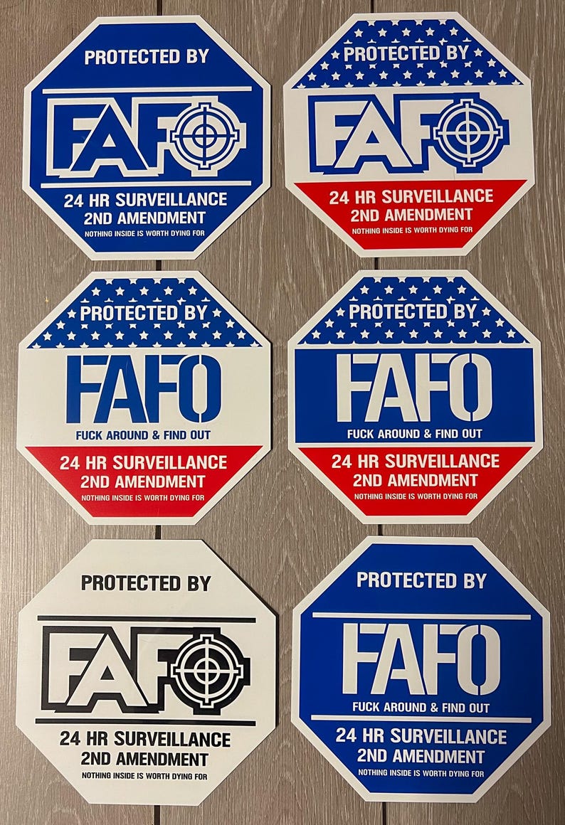 Modern Aluminum Home Security Warning Sign - Durable Weatherproof ...