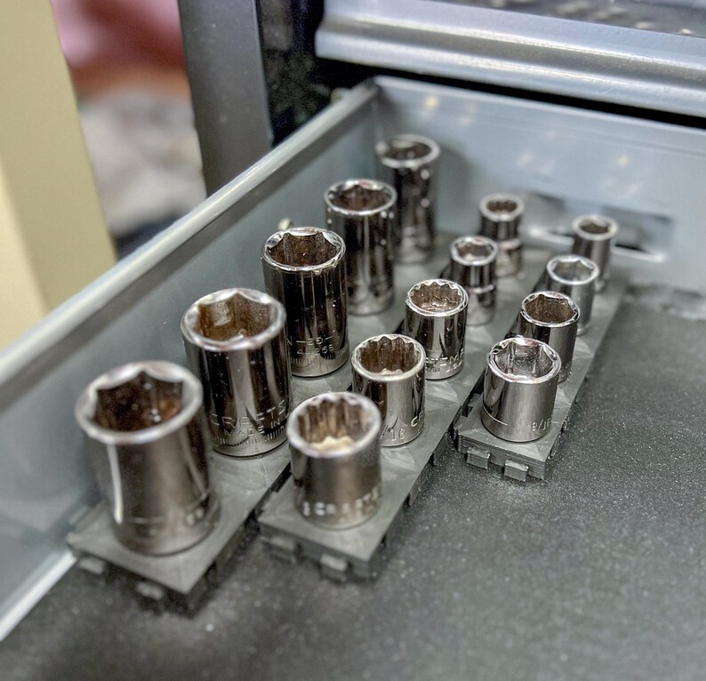 Customizable Magnetic Modular Socket Organizer for Garage & Workshop ...